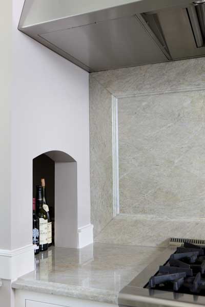 Niche for hidden kitchen storage