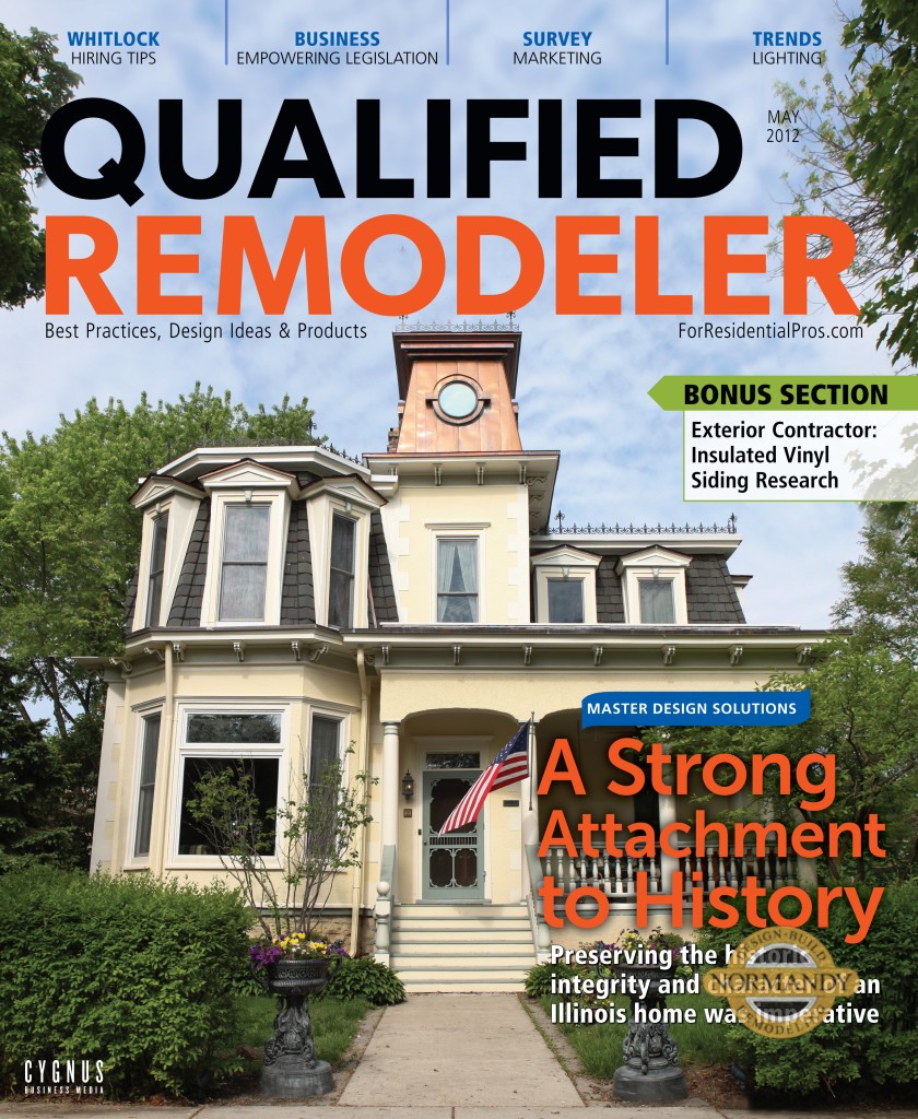 Qualified Remodeler Magazine May 2012 : Normandy Remodeling