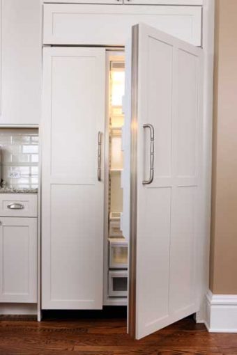 “Built-in” fridge is a general term that means flush with your cabinets ...