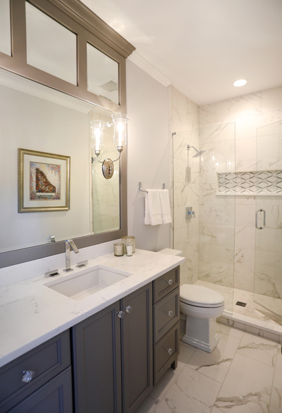 “Typically used as a guest bath, you can really let your personality ...